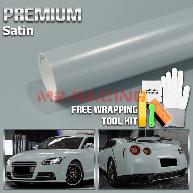 PREMIUM SATIN BATTLESHIP Gray Matte Flat Vinyl Wrap Sticker Film DIY ...