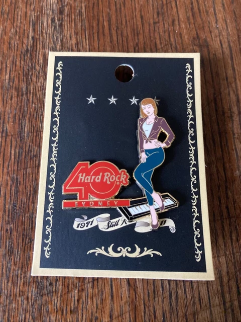HARD ROCK CAFE Pin SYDNEY Australia 40th Anniversary Decades Girl LE ...