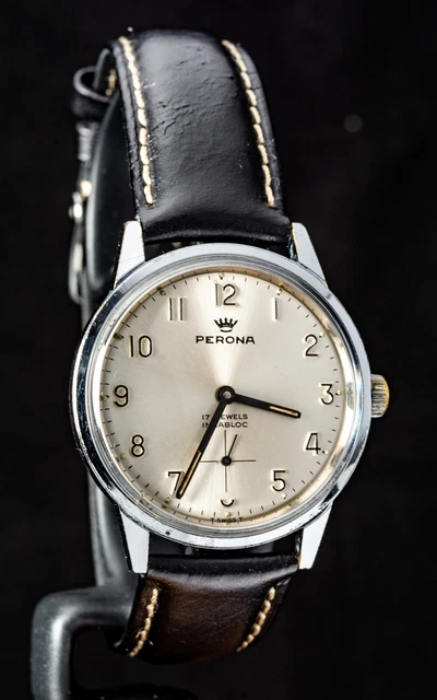PERONA SUB-DIAL MEN'S Manual ETA Unitas Watch (Vintage)-- Working ...