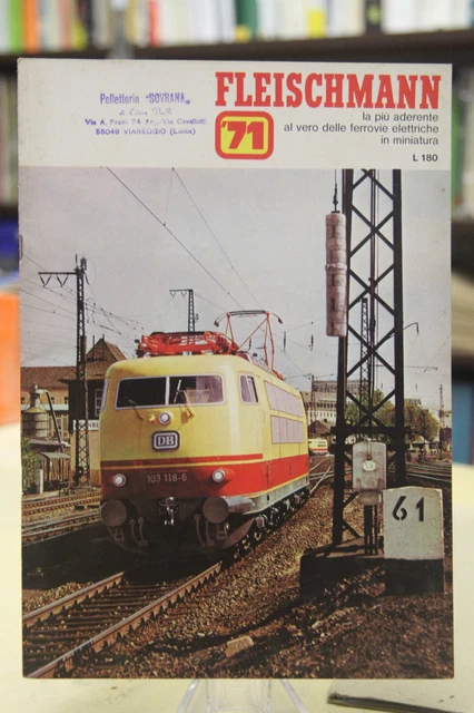 CATALOGO FLEISCHMANN 1971 I treno stazione ferrovia locomotiva vagone ...