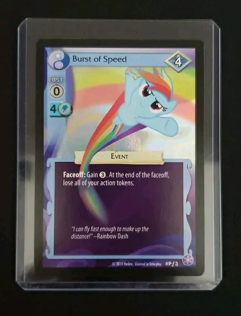 MY LITTLE PONY Rainbow Dash Burst of Speed MLP CCG CG Promo Card #Pf3 ...