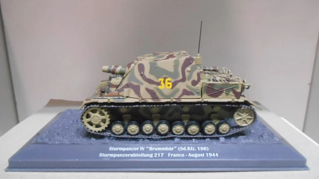 SD.KFZ.166 STURMPANZER IV BRUMMBAR 1944 GERMANY TANKS WW2 1:43 ALTAYA ...