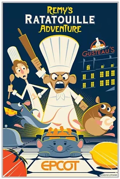 EPCOT REMY'S RATATOUILLE Serigraph Poster Numerato LE 100 Disney ...