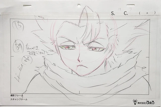BLEACH ANIMATION PRODUCTION Cel Drawing Douga Genga: Toshiro - 4474 EUR ...