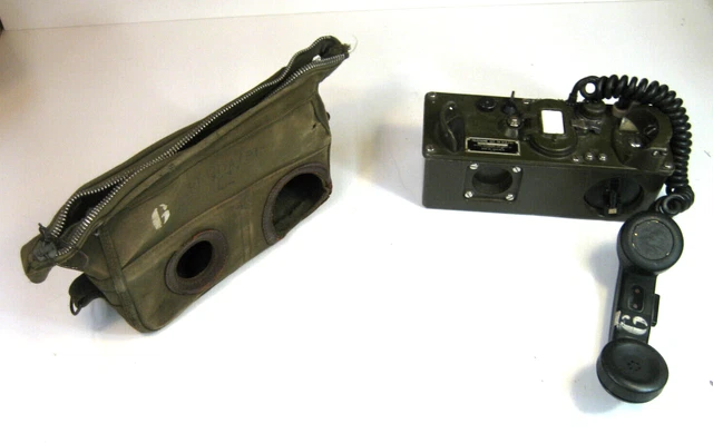 VINTAGE US ARMY Field Telephone Set TA-312/PT Military Radio Phone USA ...