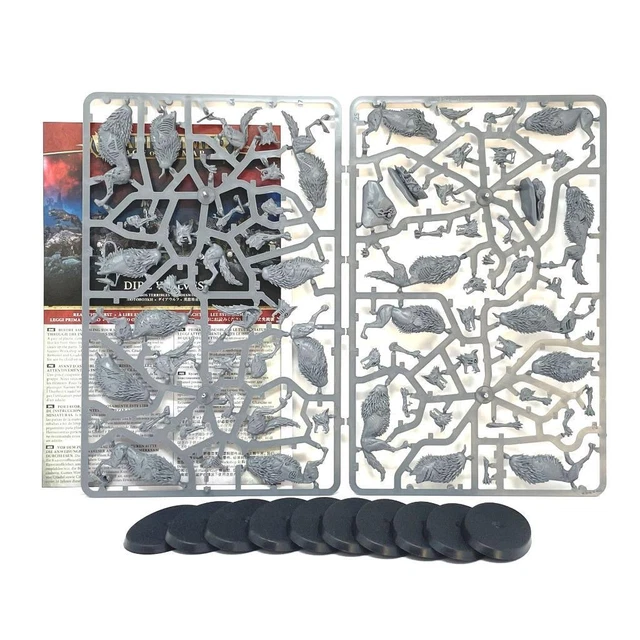 (X0251) DIRE WOLVES Pack Soulblight Gravelords Age Of Sigmar Warhammer ...