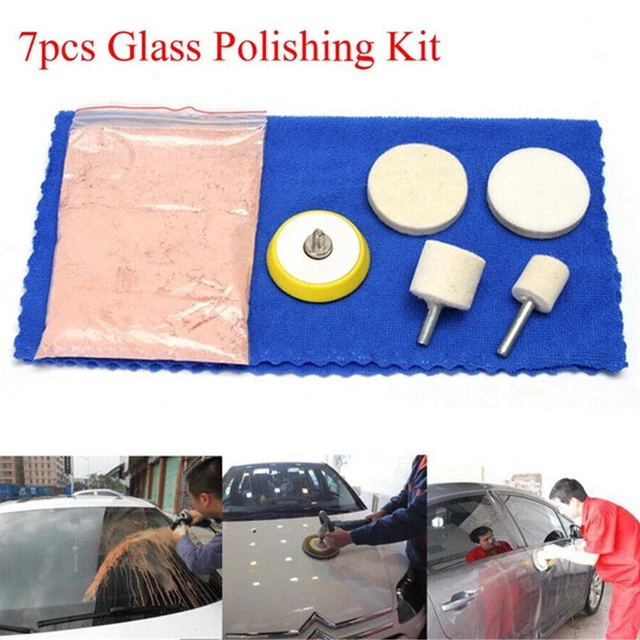 ENSEMBLE COMPLET DE polissage verre pare-brise pour voitures avec 50 g ...