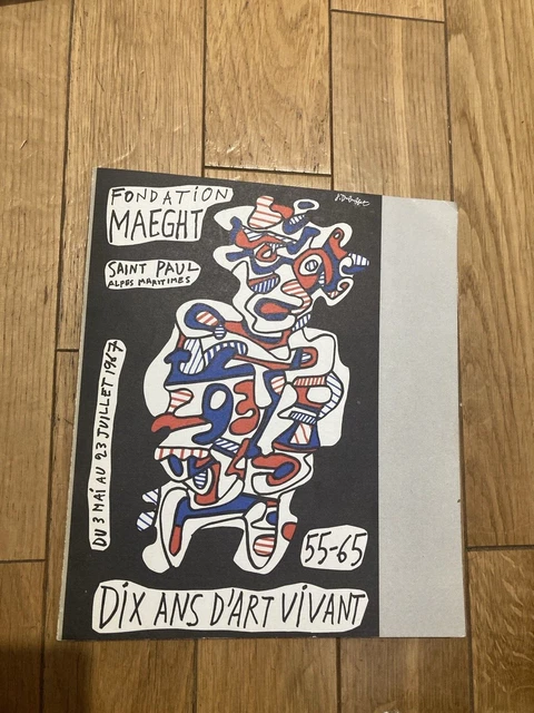 JEAN DUBUFFET DIX ANS D'ART VIVANT 55-65 Fondation Maeght 1967 CATALOGUE EXPO EUR 18,00 ...