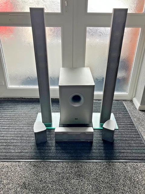 6 ELAC SPEAKERS-COMPLETE Home Cinema System including large Sub-Woofer ...