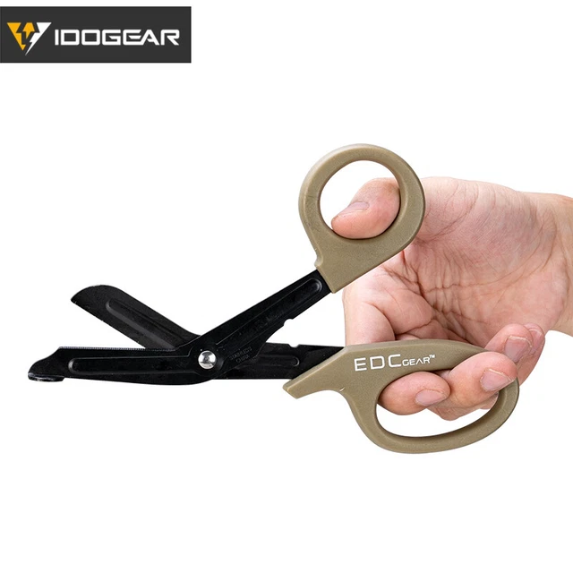IDOGEAR TACTICAL MEDICAL Scissors Emergency First Aid Shears Bandage ...