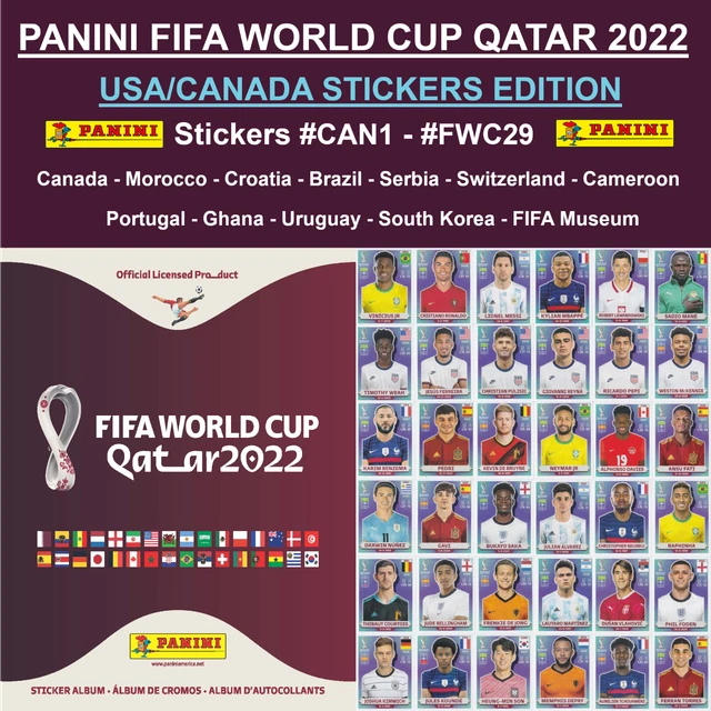 PANINI WORLD CUP QATAR 2022 - USA Edition - Stickers #CAN1 - #FWC29 £4. ...