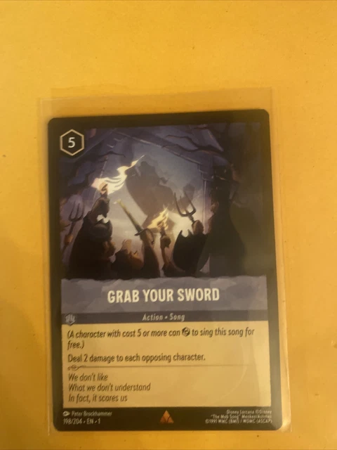 DISNEY LORCANA - RARE - Grab Your Sword - # 198/204 non-foil £4.73 ...
