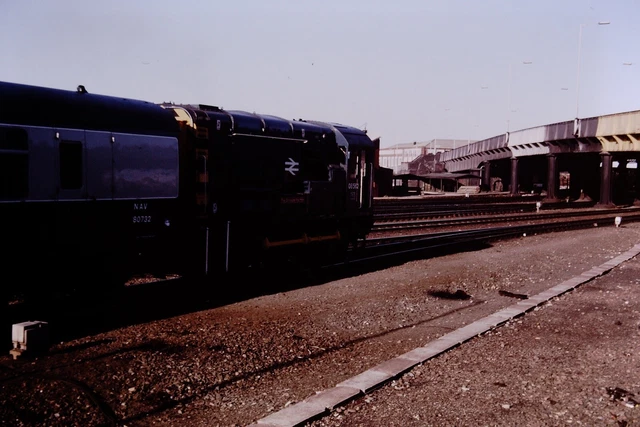 1980S BRITISH RAIL BR Diesel Electric Loco Class 08 562 Railway Slide ...
