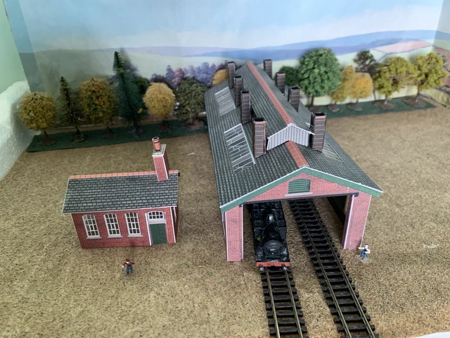 METCALFE N GAUGE Buildings~PN 913 Twin Track~Engine/Loco Shed and ...