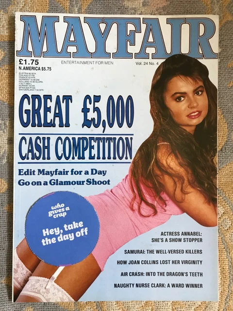 MAYFAIR MAGAZINE VOL 24 No 4 1989 VGC £25.64 - PicClick UK