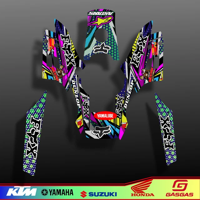 YAMAHA WARRIOR 350 decals graphics stickers full kit atv $185.64 ...