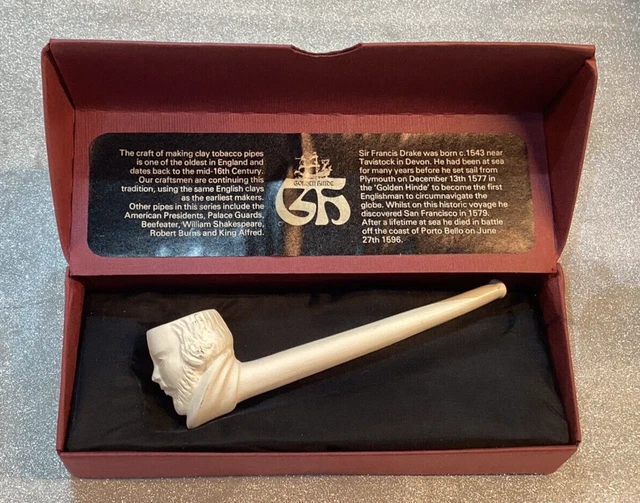 SIR FRANCIS DRAKE Clay Tobacco Smoking Pipe £25.00 - PicClick UK