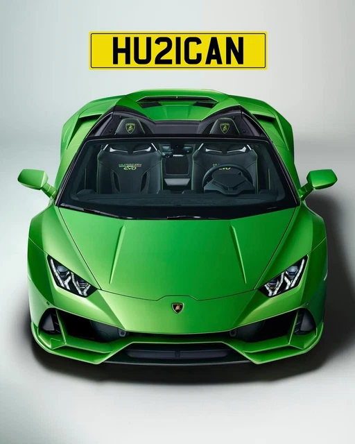 HURACAN, LAMBORGHINI, SUPERCAR, 21 Reg, Cherished Private Number Plate ...