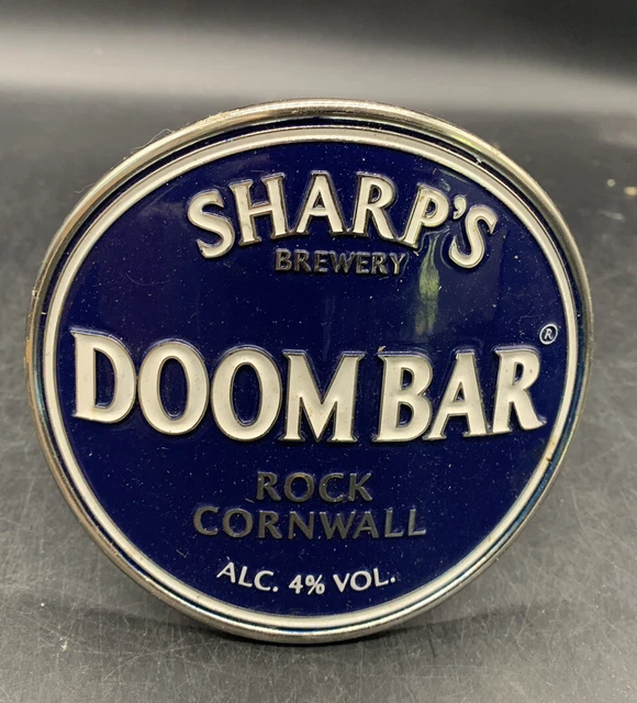 METAL SHARPS DOOM Bar Cornwall Pub Beer Pump Clip Label Man Cave ...