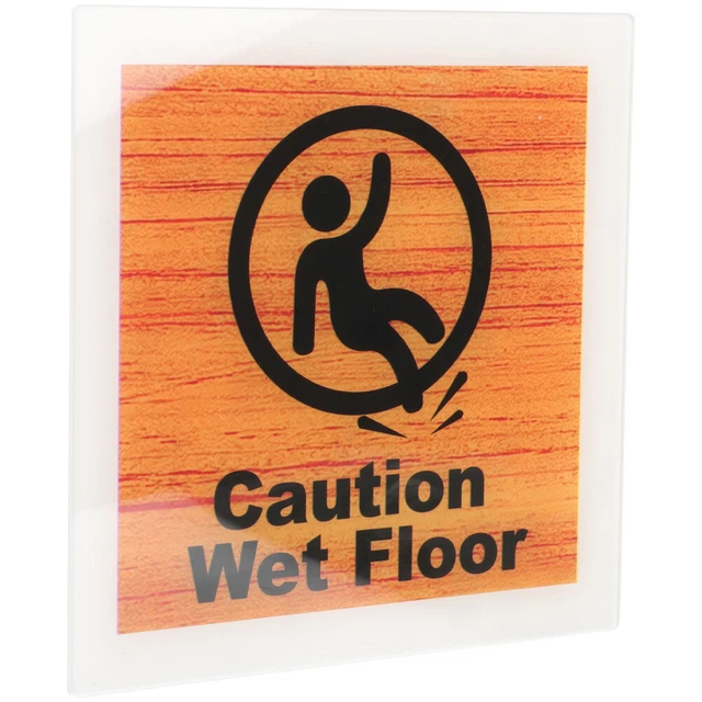 CAUTION WET FLOOR Sign Notice Caution Warning Sign for Restaurant ...