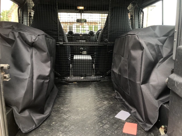 LAND ROVER DEFENDER 90 110 Rear Front Facing Seat Covers Brand New. 1 ...
