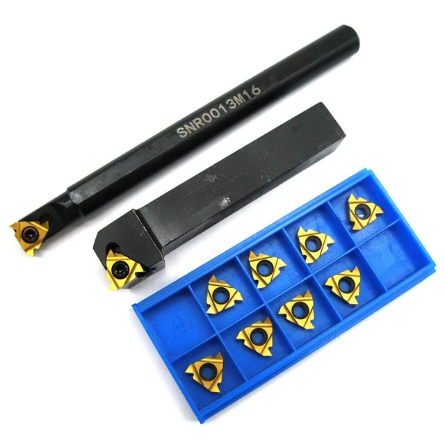 BARRE DE FORAGE en acier alli premium tour filetage inserts porte-outil de tou EUR 45,77 ...