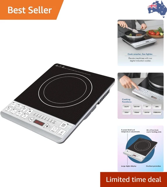 2000W INDUCTION COOKTOP Stove - Powerful Electric Single Burner ...
