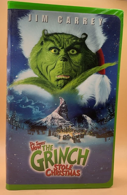 HOW THE GRINCH Stole Christmas VHS 2001 Jim Carrey Clamshell Acceptable ...