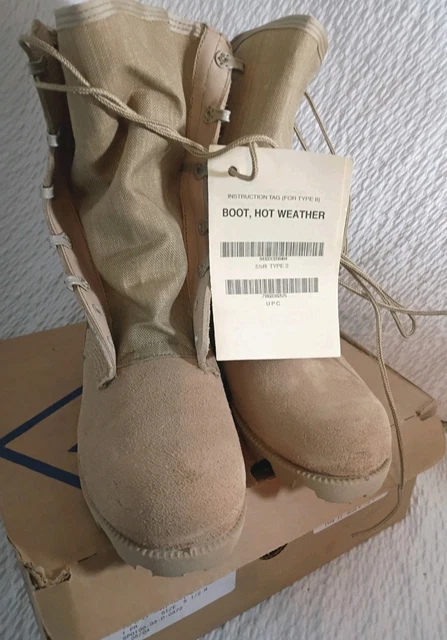 WELLCO MILITARY BOOTS Size 5 1/2 Desert Tan Brand New In Box Combat Hot ...