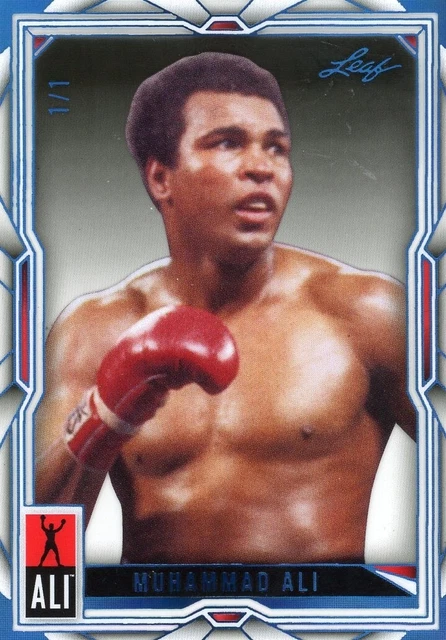 MUHAMMAD ALI 2024 Leaf Muhammad Ali Legacy Collection Platinum Blue ...