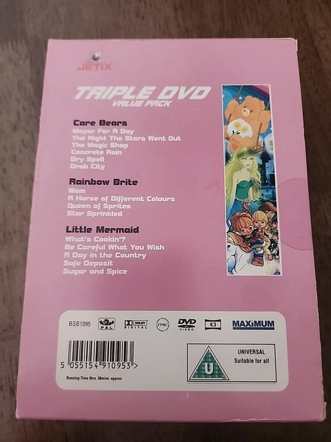 JETIX BOX SET - Care Bears Rainbow Brite Little Mermaid - Dvd - Rare ...