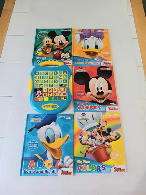 MY FIRST SMART Pad Disney Jr Mickey Mouse Clubhouse Learning Tablet & 5 ...