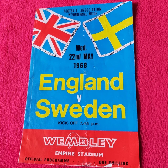 1968 ENGLAND INTERNATIONAL football programmes £5.00 - PicClick UK