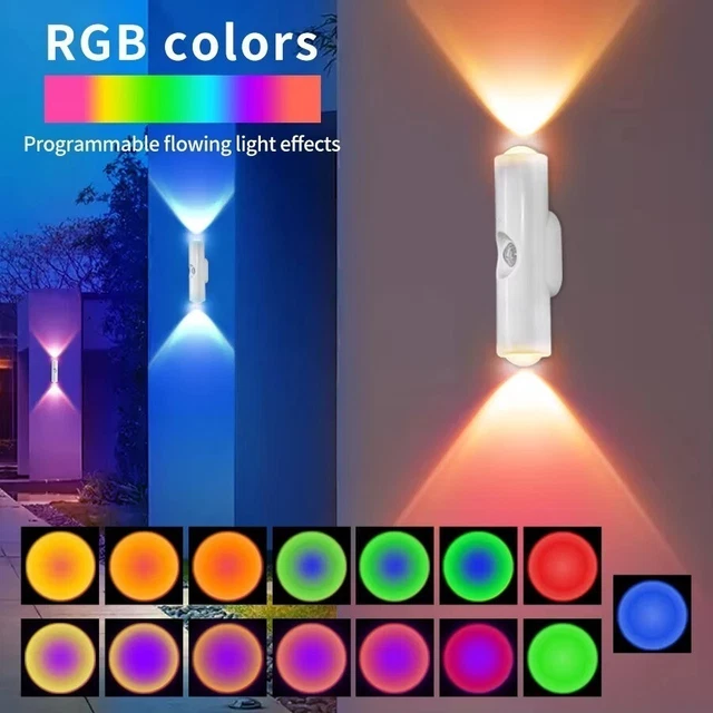 MAGNETIC RECHARGEABLE LED Smart RGB Gradient Motion Sensor Ambient ...