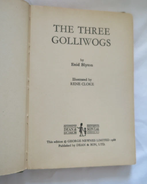VINTAGE BOOK BY ENID BLYTON. THE THREE GOLLIWOGS 1968. Rene Cloke ...