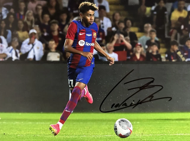 LAMINE YAMAL SIGNED Fc Barcelona Autógrafo Futbol Soccer Autograph ...