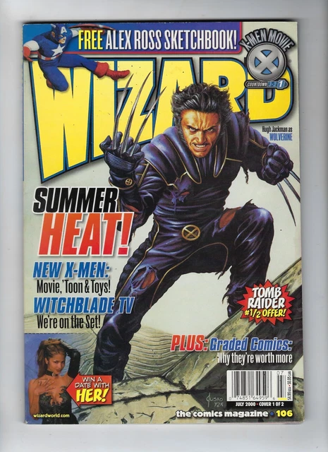 WIZARD: THE COMICS Magazine # 106 X-Men Movie Photos July 2000 £4.95 ...