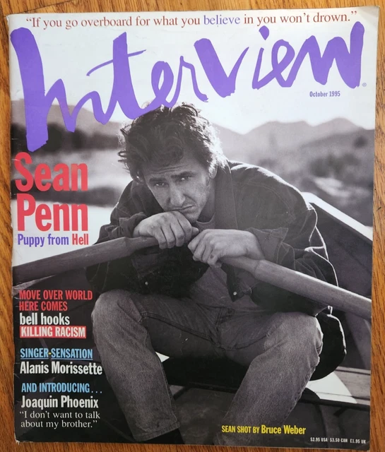 ANDY WARHOLS INTERVIEW Magazine October 1995 Sean Penn Fashion Art ...