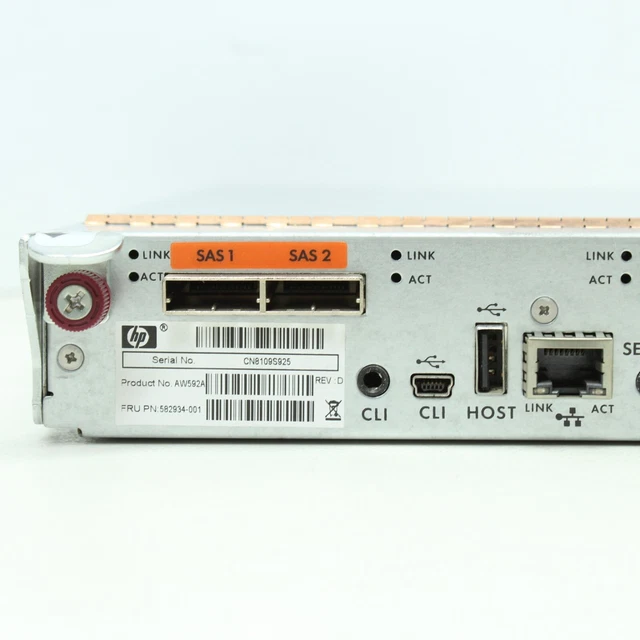 HP STORAGEWORKS P2000 G3 MSA MSA SAS Array Controller Module AW592A ...