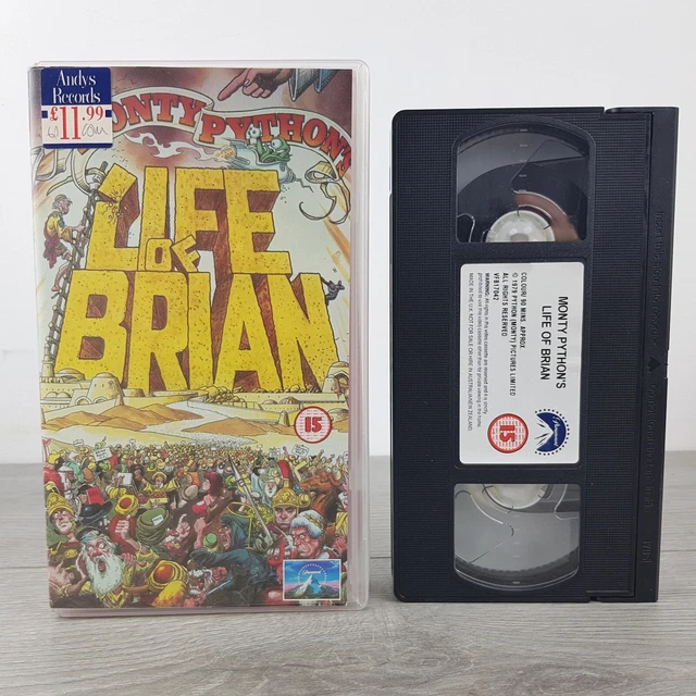 LIFE OF BRIAN VHS Tape Monty Python's Flying Circus Video Cassette VCR ...