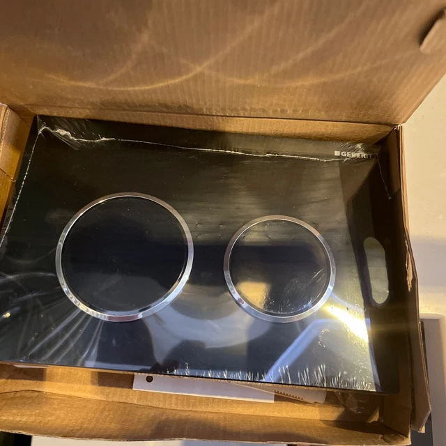 GEBERIT KAPPA 21 Actuator Toilet Dual Flush Plate 115.240.KM.1 Black £ ...