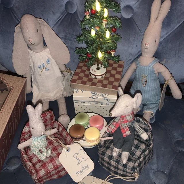 MAILEG BUNDLE 8 Pieces New Bunnies 🐰 & 🐭 , 🌲, Armchairs, Macarons ...