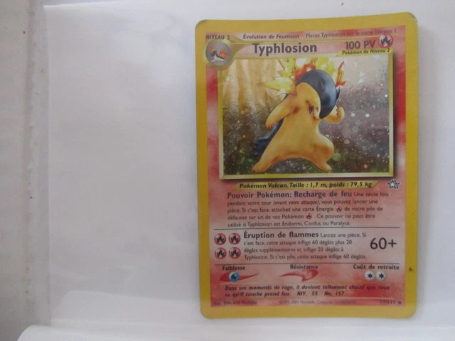 CARTE POKÉMON TYPHLOSION 17/111 Neo Genesis Holo Nm Fr EUR 86,00 ...