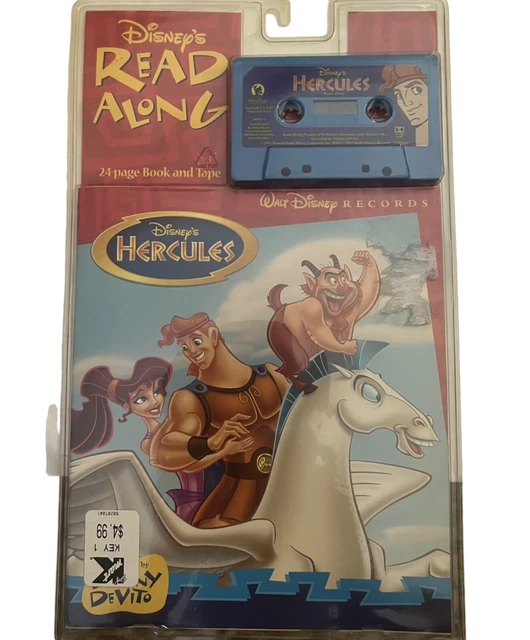 DISNEY HERCULES READ Along Book & Cassette Tape Narrated by Danny ...