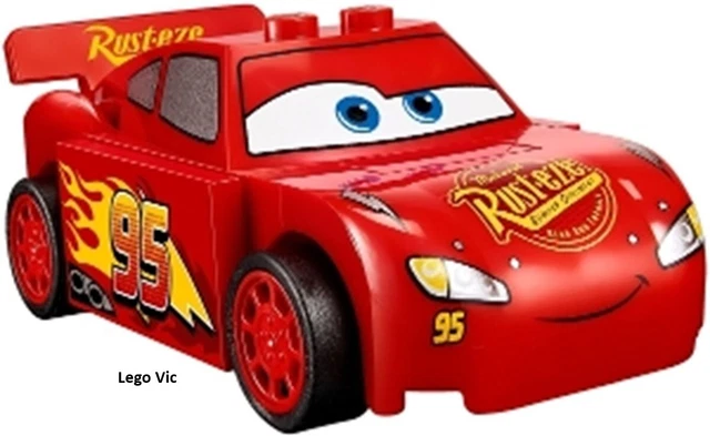 LEGO CRS018 LIGHTNING McQueen Red Rust-eze Disney Cars du 10730 Speed ...