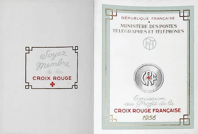FRANCE CARNET CROIX Rouge 1956 Neuf**. Cote 90 Euros EUR 1,00 - PicClick FR