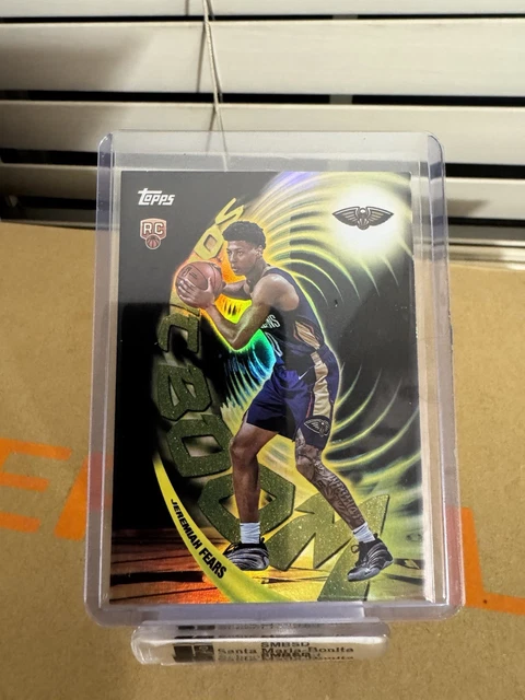 2025-26 TOPPS BASKETBALL Jeremiah Fears SONIC BOOM! RC #SB-17 SP! Case ...