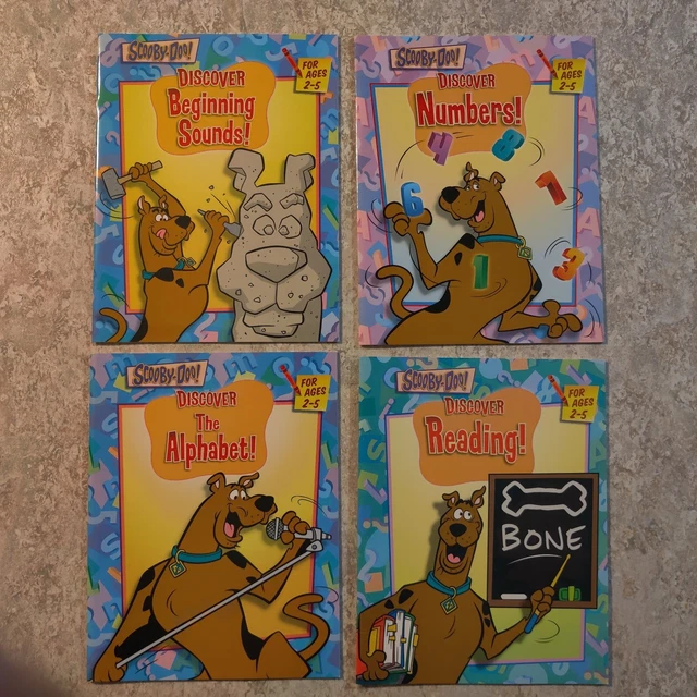 SCOOBY-DOO MYSTERY GANG Preschool Kindergarten Learning Books ( Lot of ...