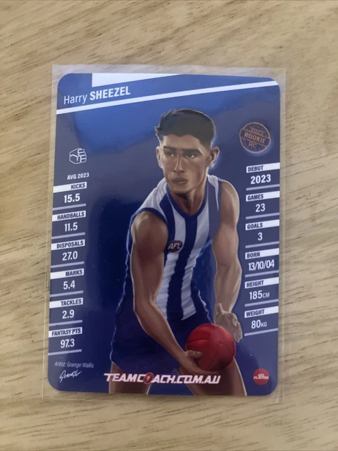 AFL TEAMCOACH 2024 - Harry Sheezel Rookie Wildcard - North Melbourne ...