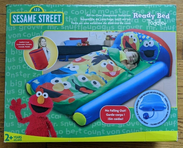 READYBED READY BED Toddler Sesame Street Inflatable Sleepover Solution ...
